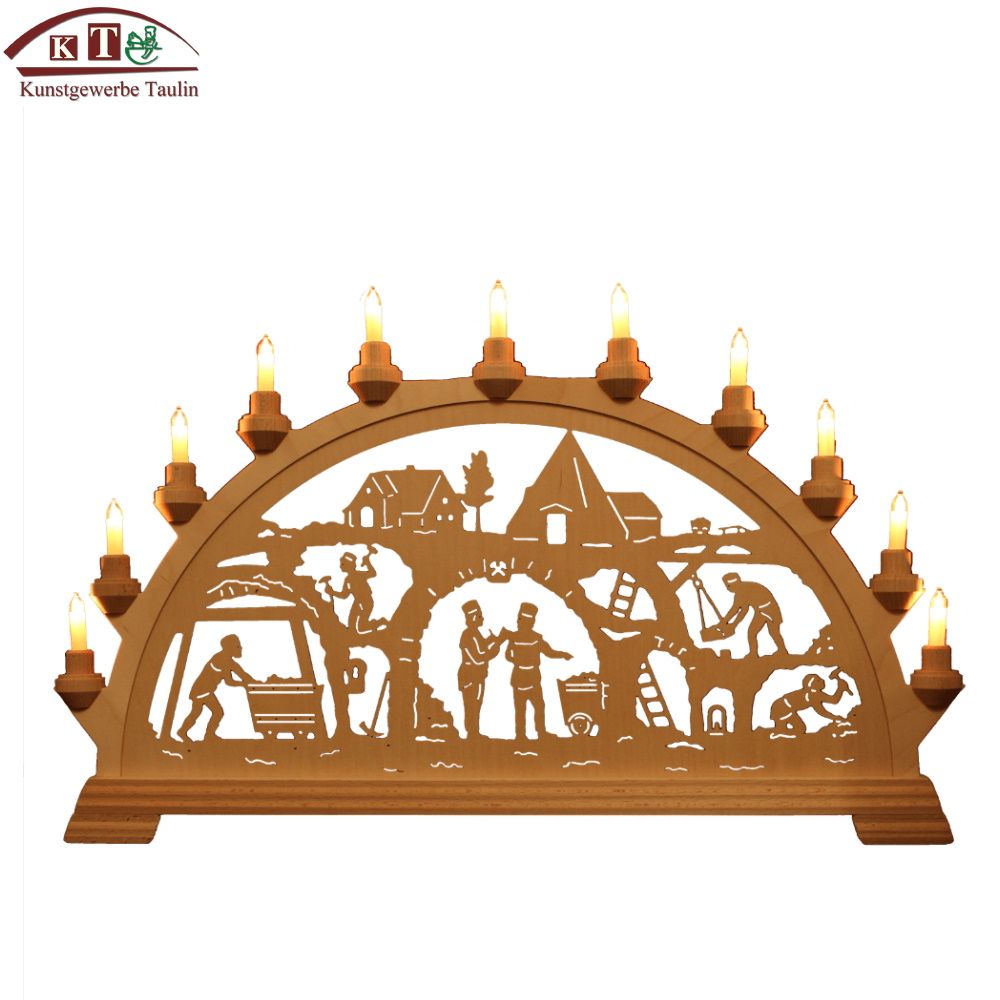 Schwibbogen Bergbau ohne Vorbeleuchtung Kunstgewerbe Taulin ...